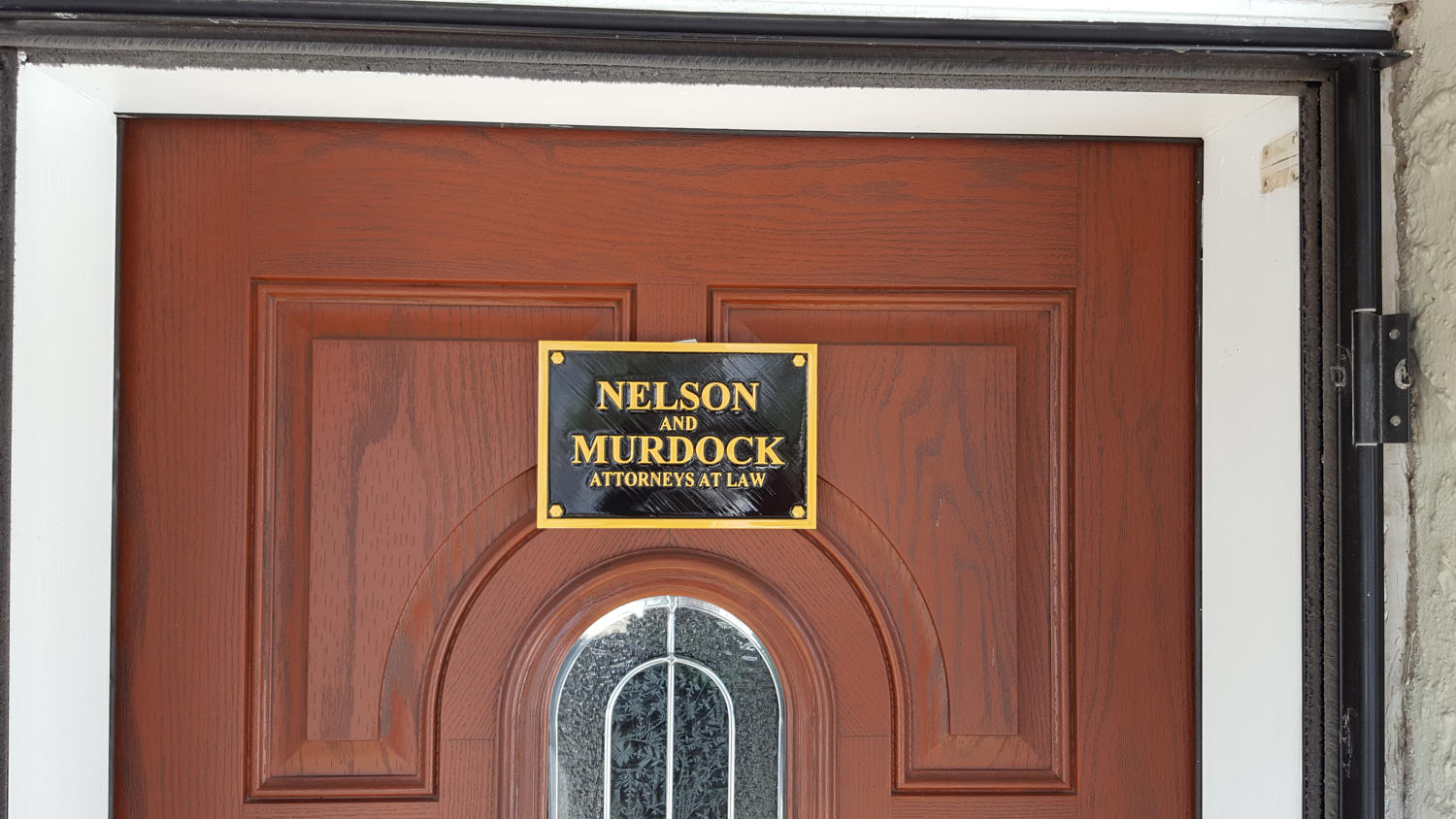 Daredevil Inspired Nelson and Murdock Attorney Sign / Plaque | Etsy