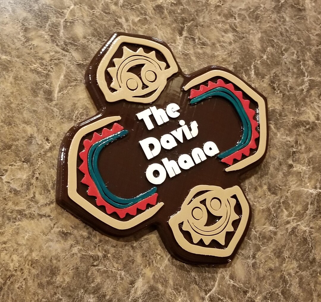 Personalized Polynesian Themed Family Last Name Ohana Sign / Plaque ...