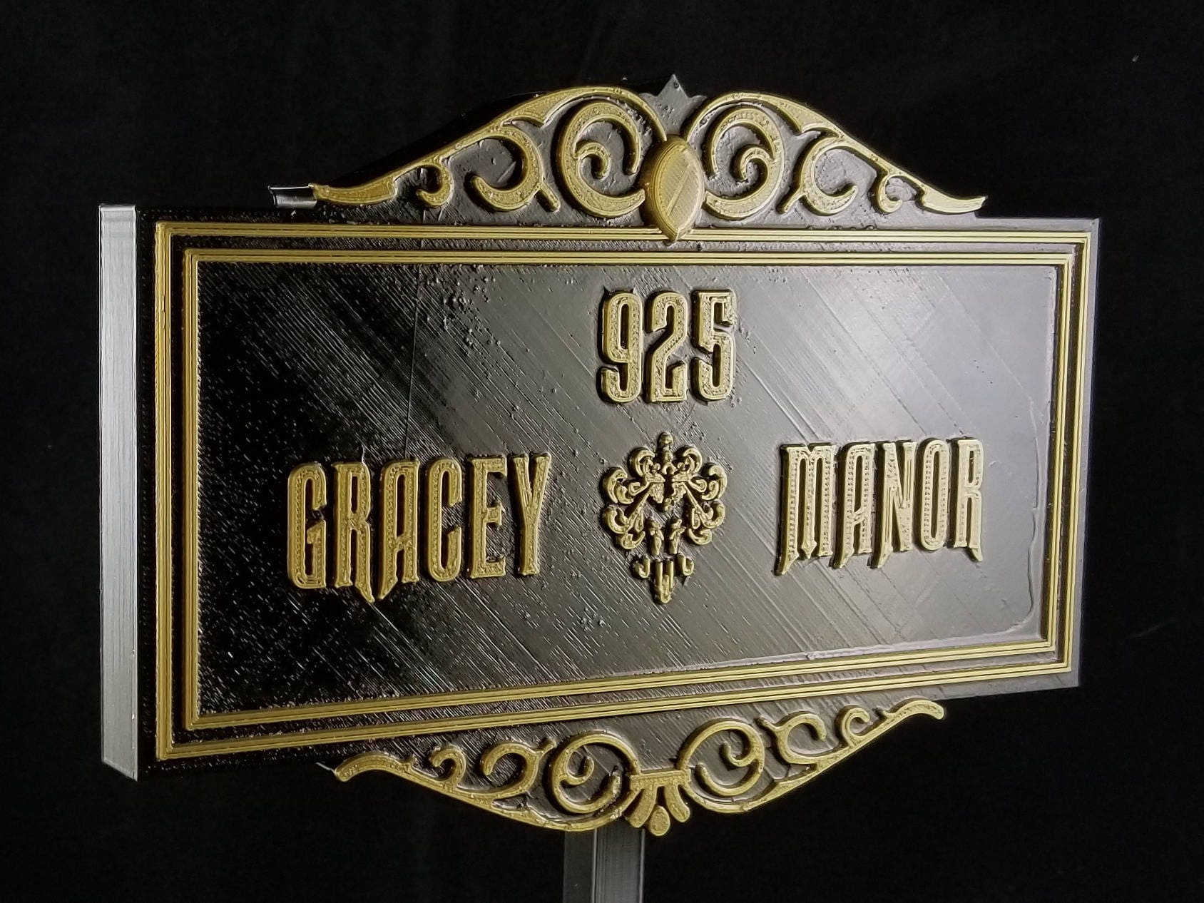Personalized Haunted Mansion Inspired Address Sign Prop / | Etsy