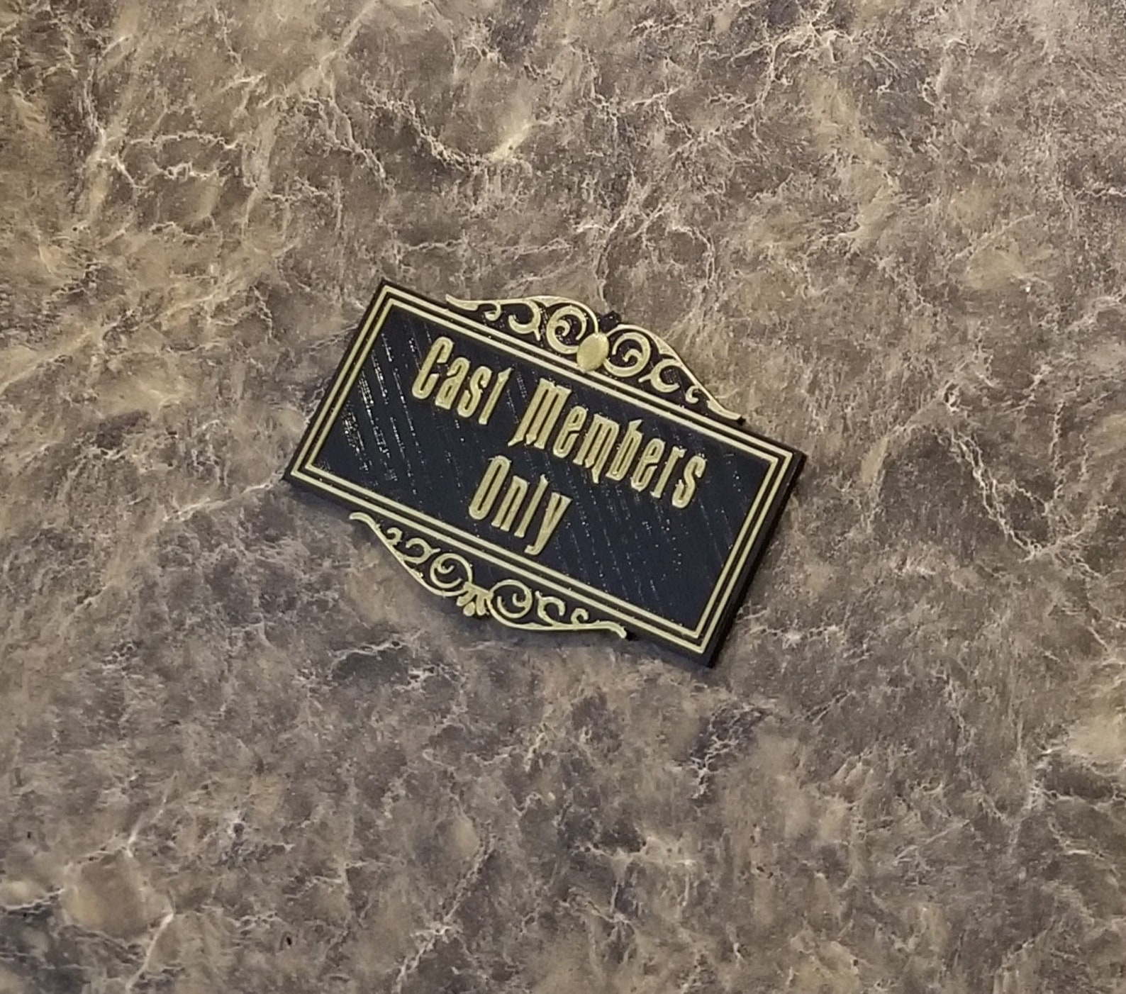 Disney Cast Members Only Sign / Plaque Inspired Magnet - Etsy