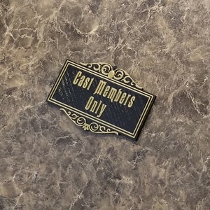 Disney Cast Members Only Sign / Plaque Inspired Magnet - Etsy