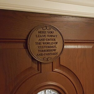 Main Street Entranceway Welcome Plaque DW Inspired Sign - Bronze ...
