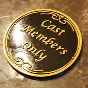 Main Street DW Cast Members Only Inspired Plaque / Sign - Dual Color - Etsy