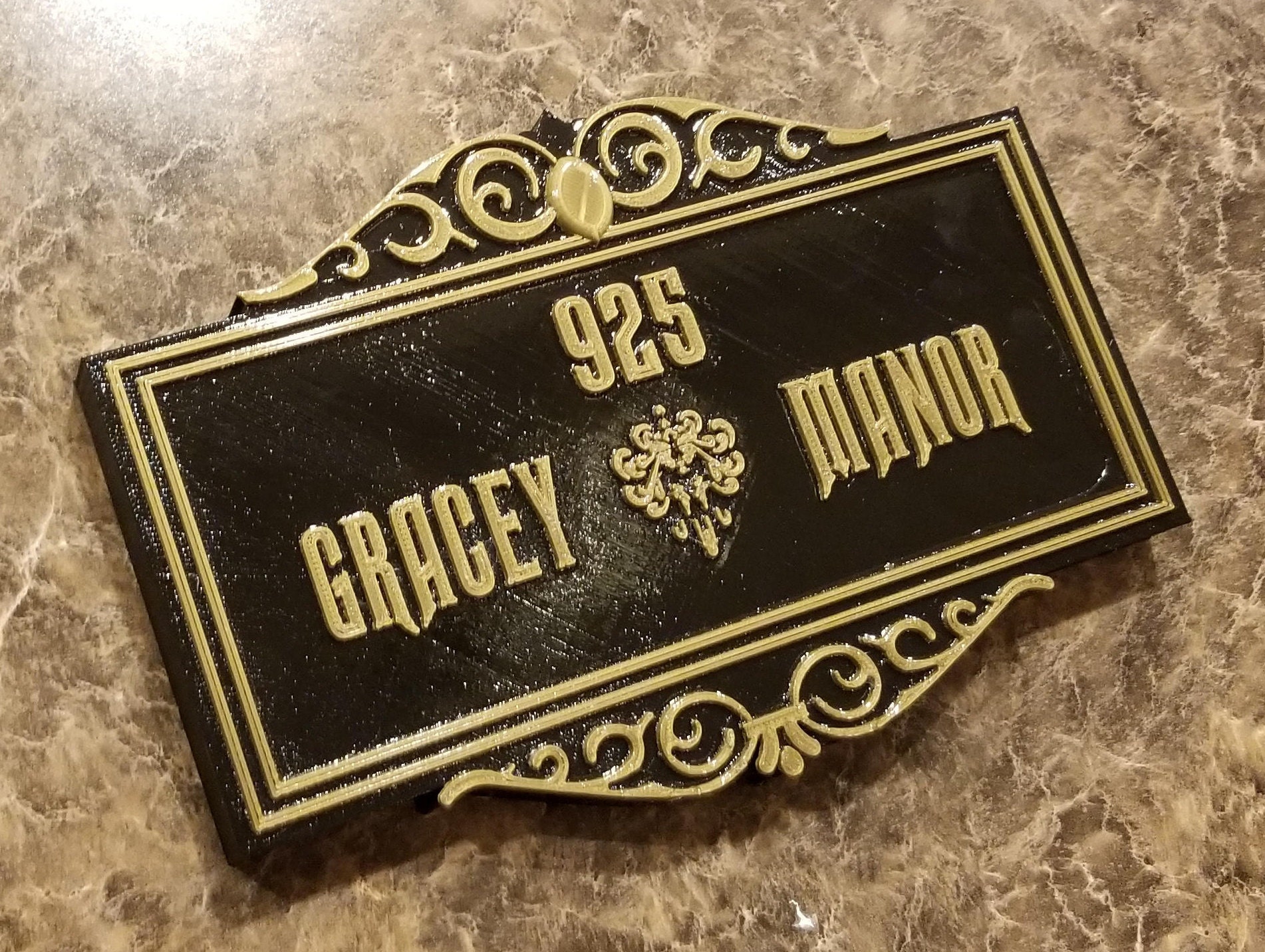 Personalized Haunted Mansion Inspired Address Sign Prop / | Etsy