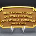 Main Street Entranceway Welcome Plaque DL Inspired Sign Dual Brown ...