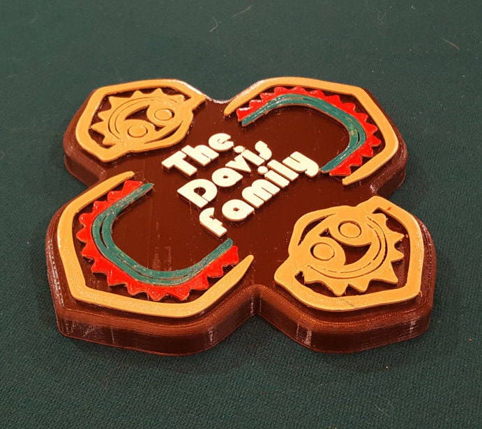 Personalized Polynesian Themed Family Last Name Sign / Plaque / Prop ...