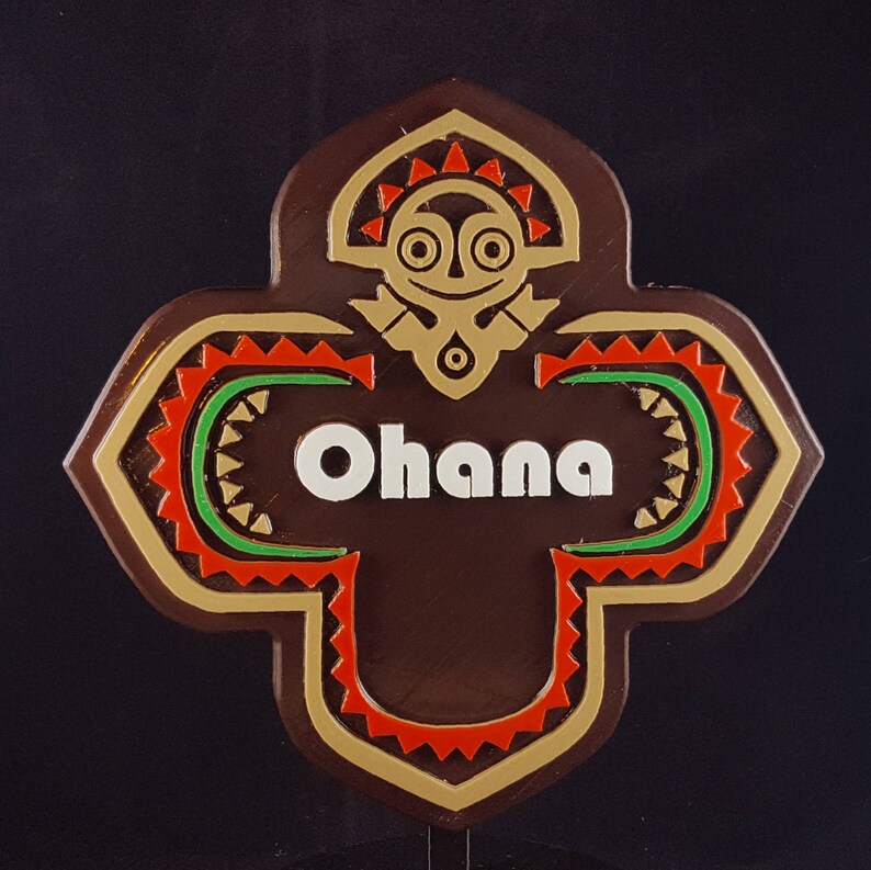 Polynesian Themed Longhouse Sign / Plaque - Ohana (new Bungalow Style ...