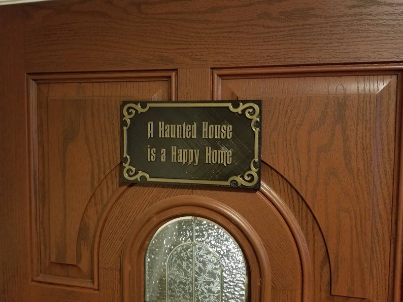 Personalized Message Haunted Mansion Inspired Prop Sign / Plaque ...