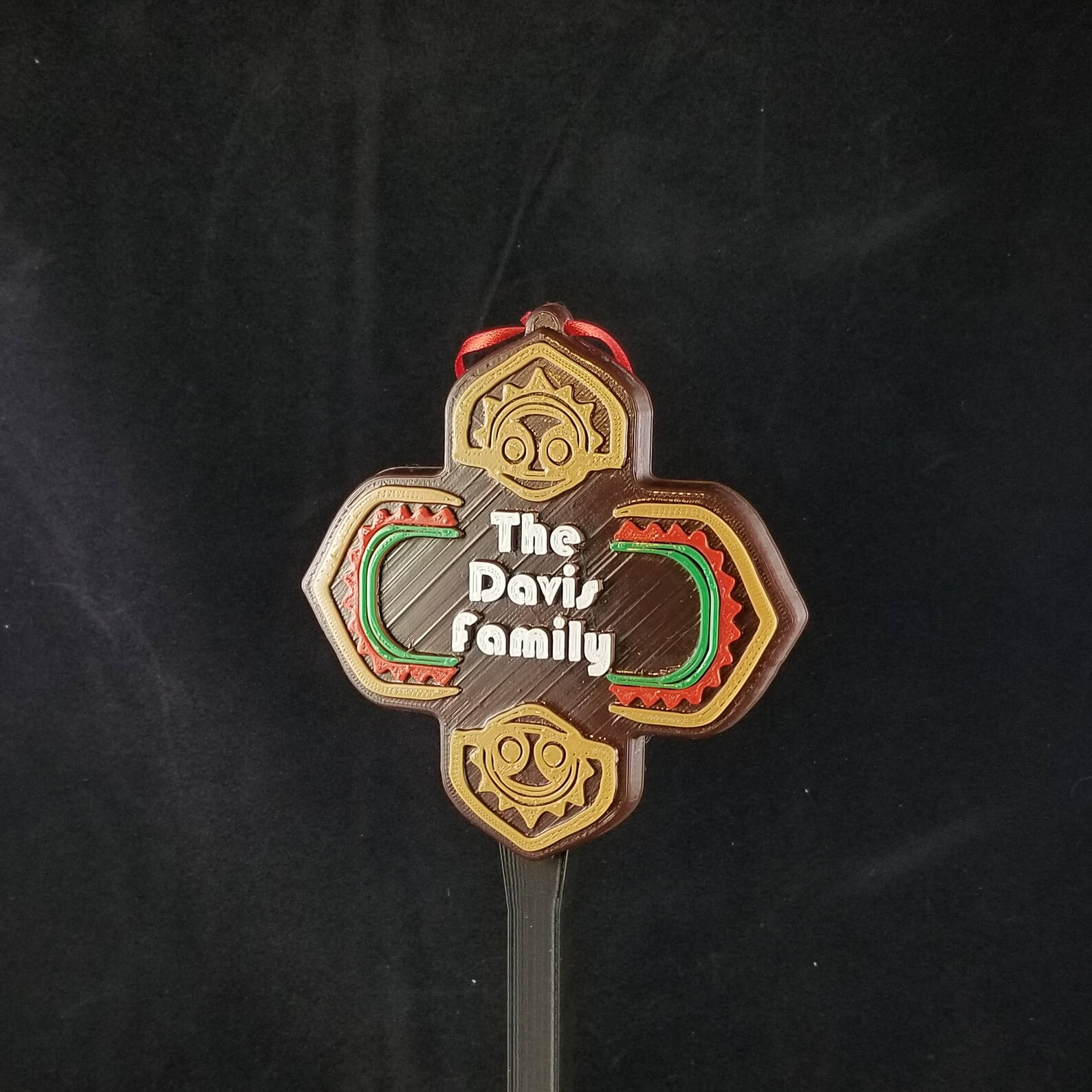 Personalized Polynesian Themed Family Last Name Christmas Ornament ...