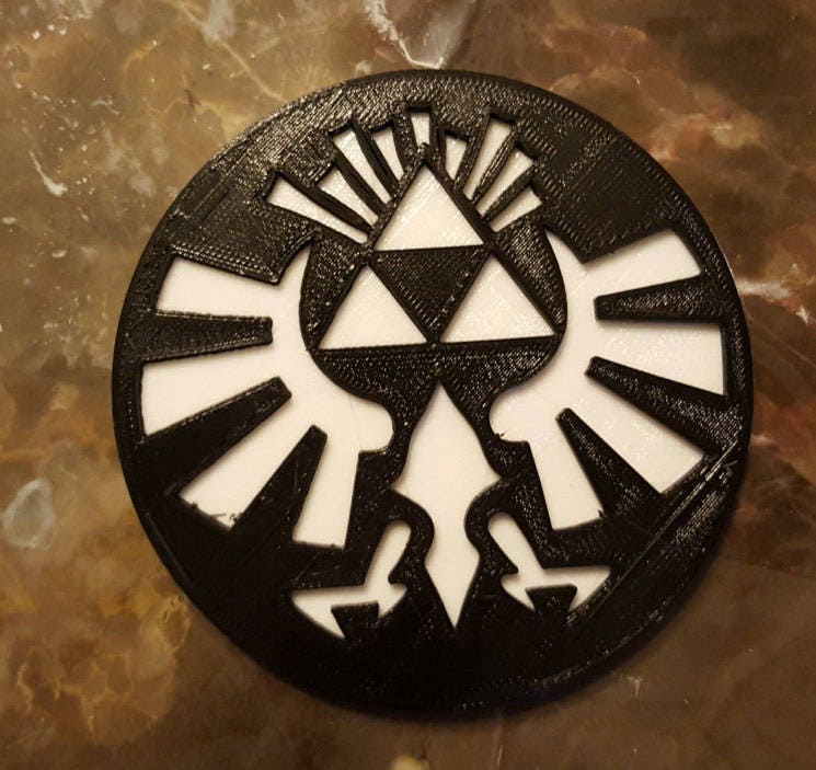 Hyrule Crest Inspired Coaster Set - 4 Total - Etsy