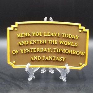XL 10" Main Street Entrance Welcome Plaque DL Inspired Sign - Here You ...