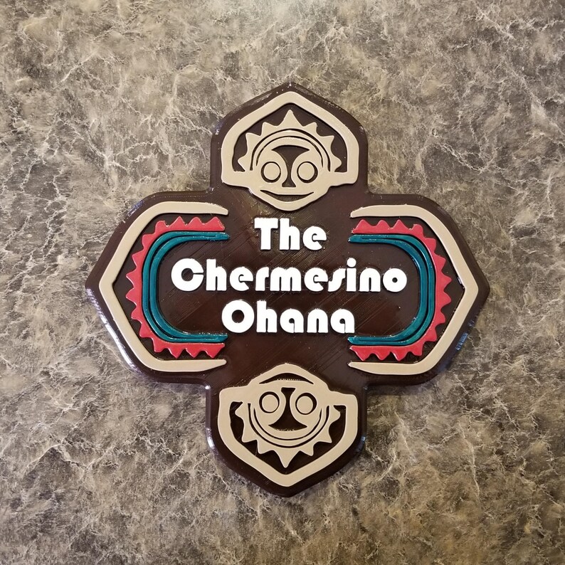 Personalized Polynesian Themed Family Last Name Sign / Plaque - Etsy