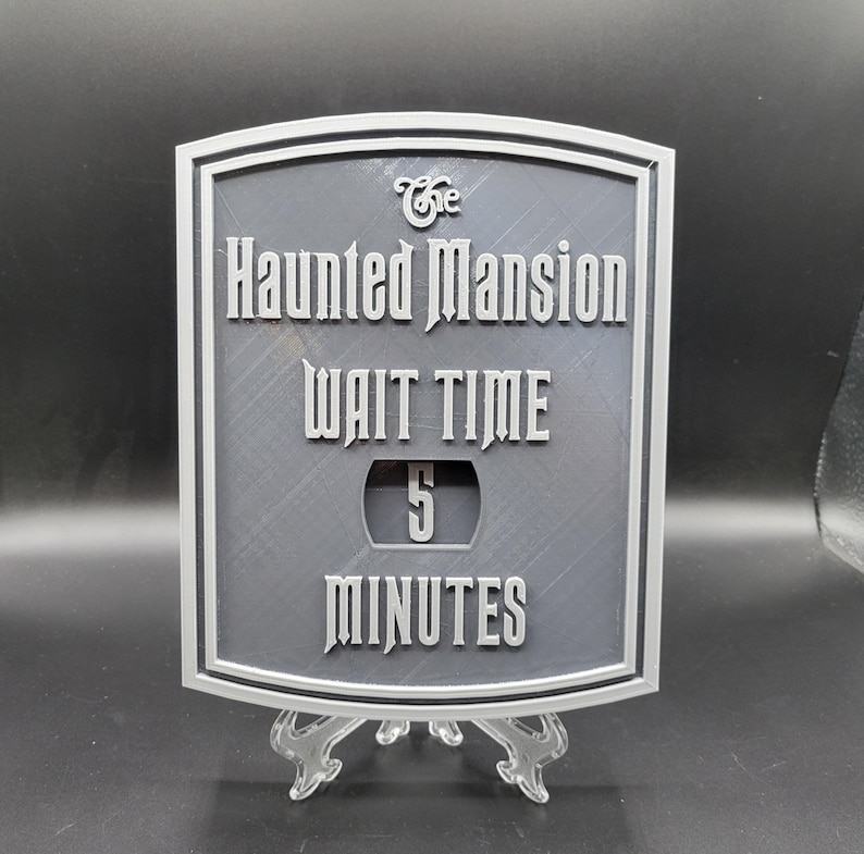 Haunted Mansion Wait Time Sign Plaque - Disneyland Disney World ...