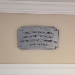 Main Street Entranceway Welcome Plaque DL Inspired Sign - Antique ...
