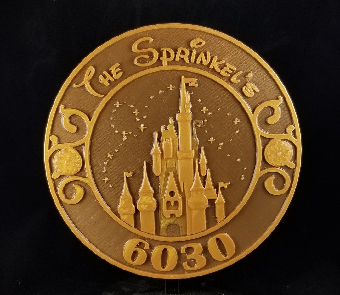 Personalized DW Magic Kingdom Inspired Address Plaque / Sign - Dual ...