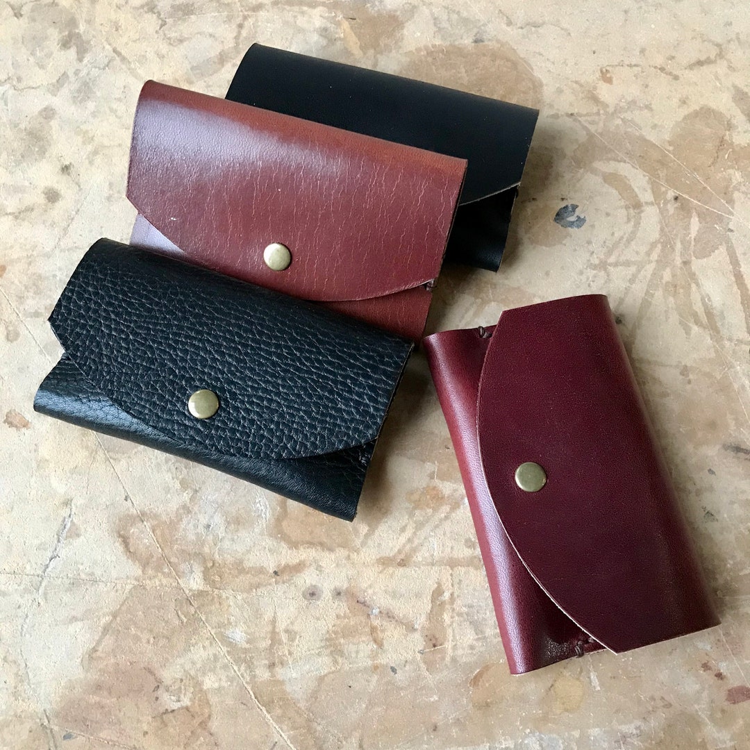 Arc Card Holder > Hand Stitched Wallet > Leather Card Wallet > Leather ...