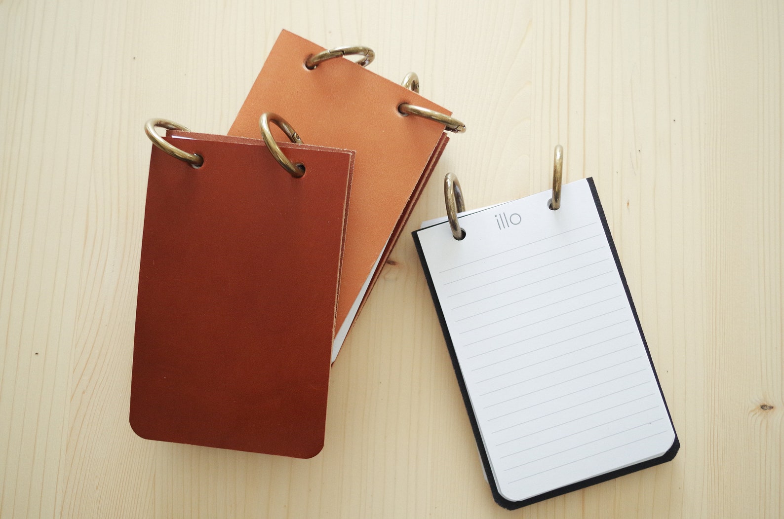 Refillable Reporter Notebook in Brown Wickett & Craig - Etsy