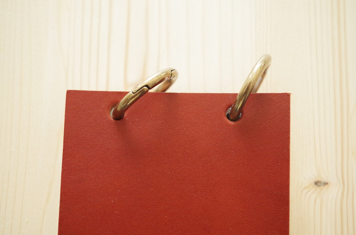 Refillable Reporter Notebook in Brown Wickett & Craig - Etsy