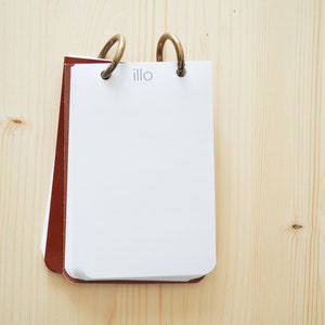 Refillable Reporter Notebook in Brown Wickett & Craig Leather Solid ...