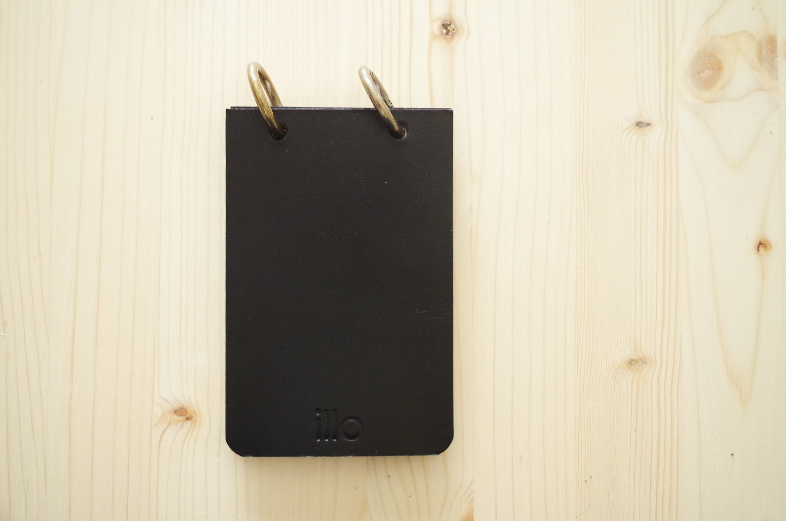 Refillable Reporter Notebook in Black > Wickett & Craig Leather > Solid ...
