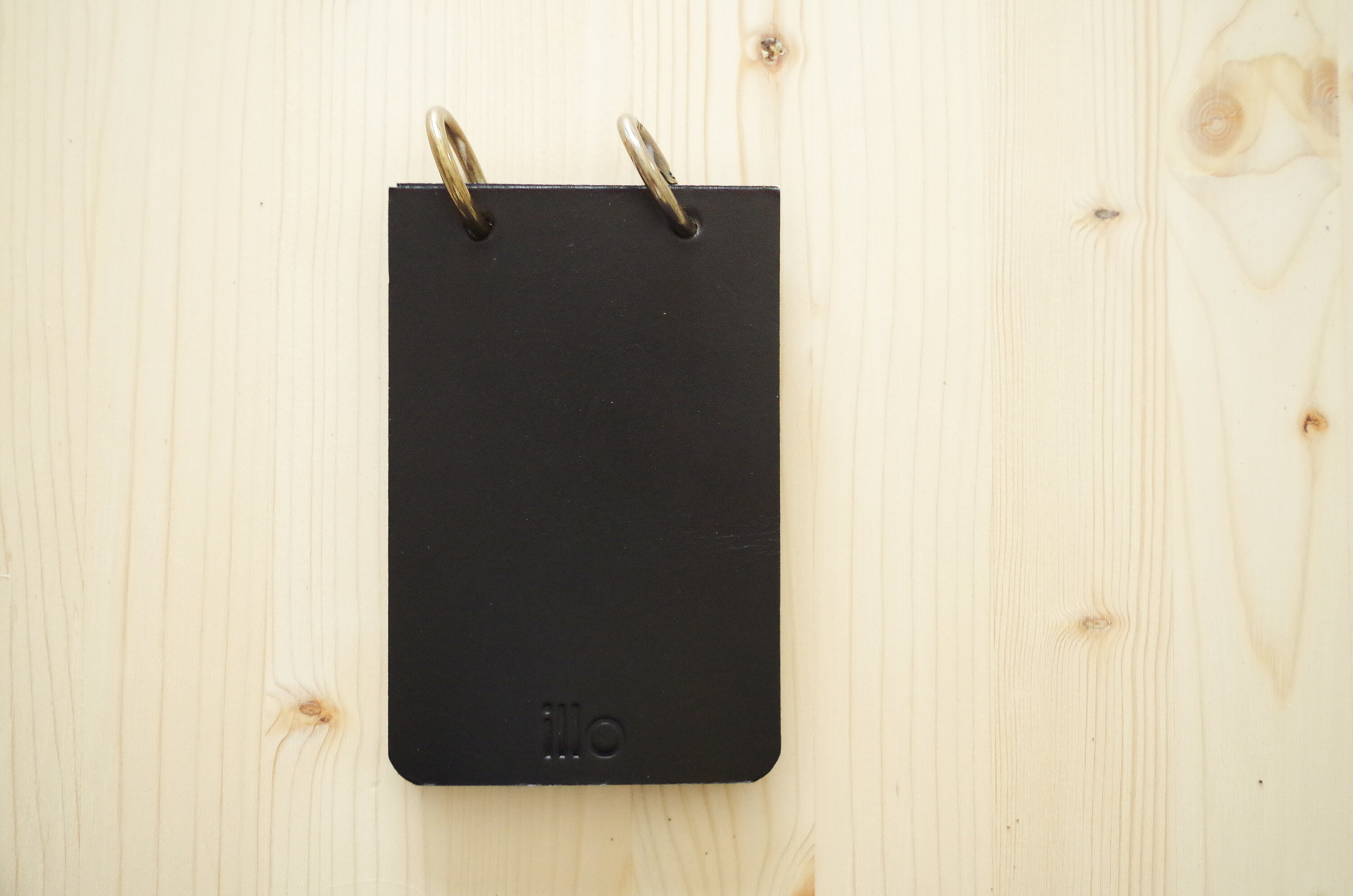 Refillable Reporter Notebook in Black > Wickett & Craig Leather > Solid ...