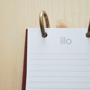 Refillable Reporter Notebook in Brown Wickett & Craig Leather Solid ...