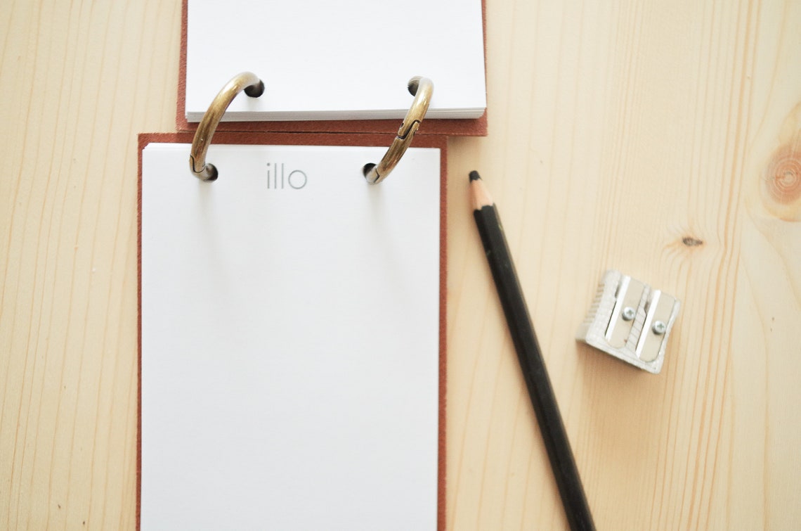 Refillable Reporter Notebook in Brown Wickett & Craig - Etsy