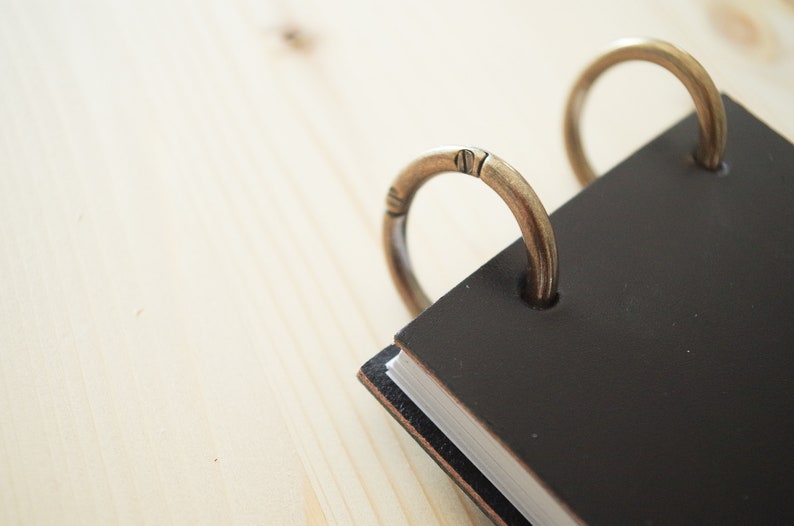 Refillable Reporter Notebook in Black > Wickett & Craig Leather > Solid ...