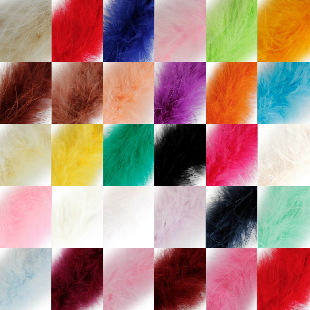 MARABOU Feather Fur Trim STRING Swansdown Soft Trimming Trim MORE 10 ...