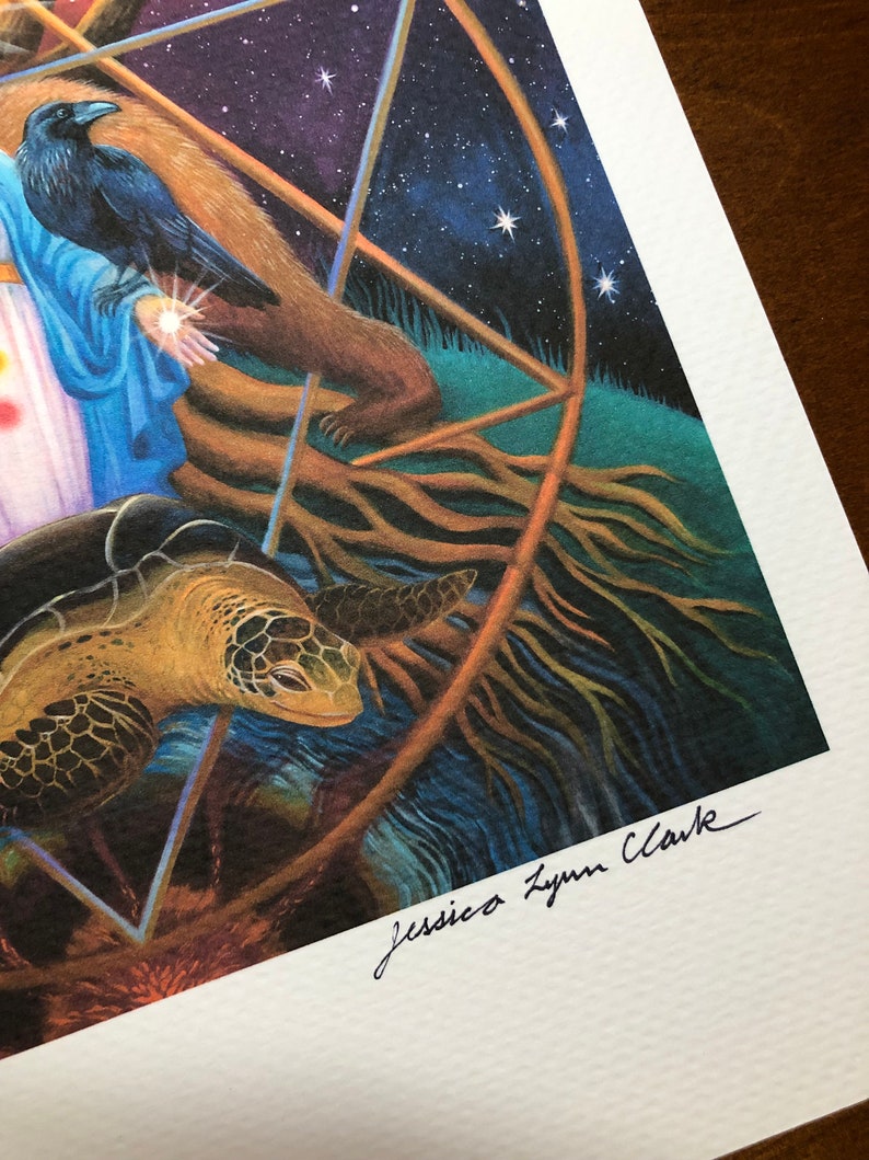 Nurture Nature/ Divine Feminine/ Fine Art Print/ Nature Wall Art/ 8x8 ...