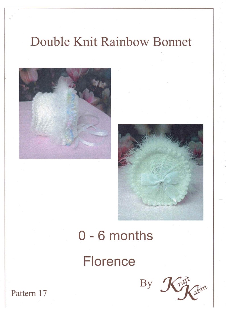 Baby Bonnet Knitting Pattern - Etsy