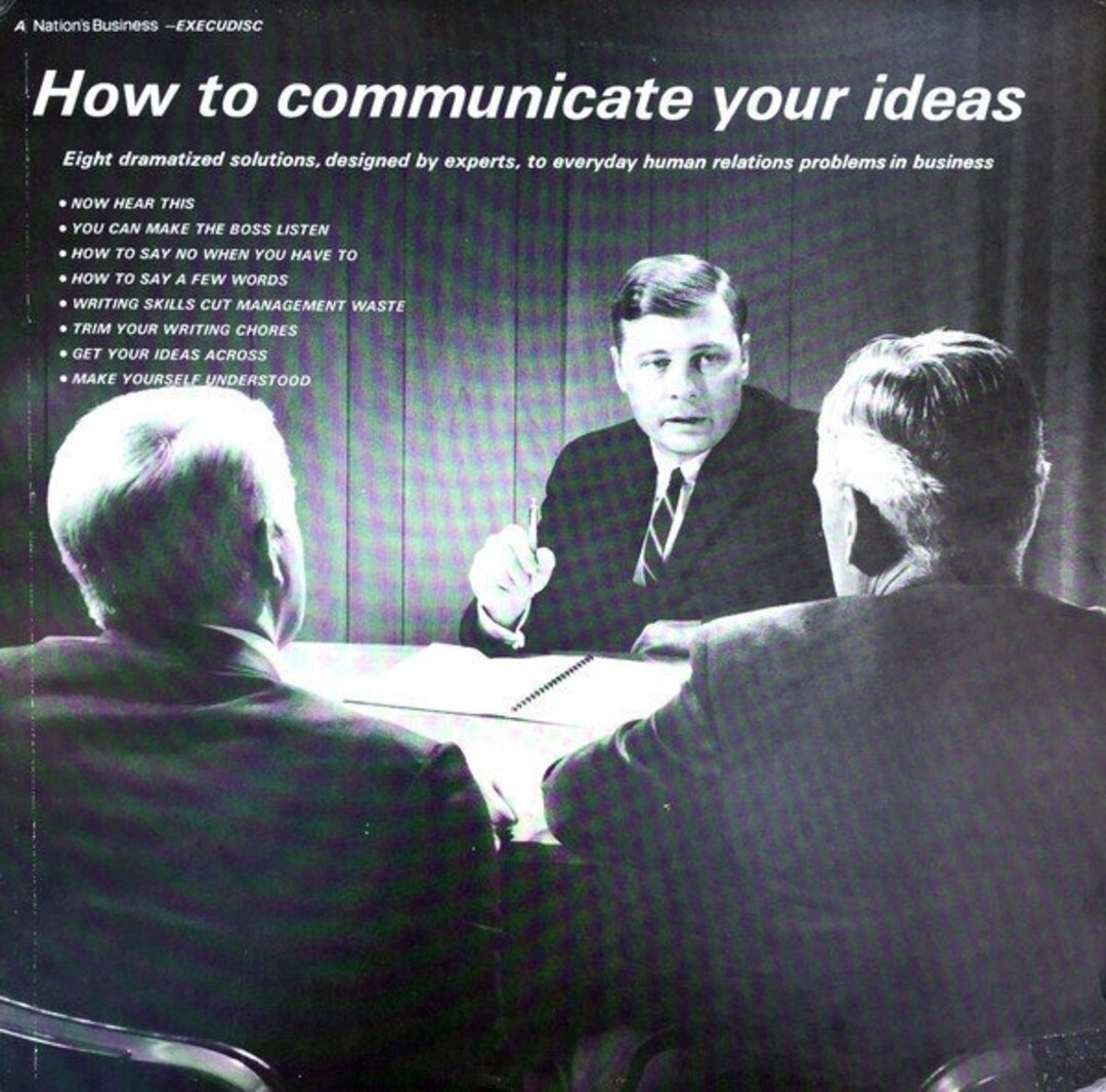 Vintage MOTIVATIONAL Vinyl - A "nation's Business" EXECUDISC - 'how to ...