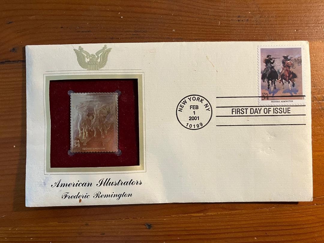 Vintage Stamps - First Day of Issue 22K Gold Stamp - 'american ...