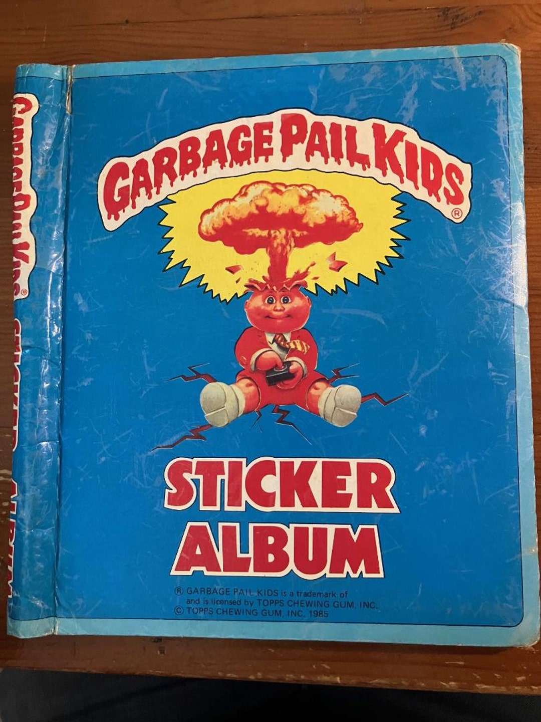 VINTAGE Garbage Pail Kids 1985 Sticker Album Retro 1st Series Adam Bomb ...