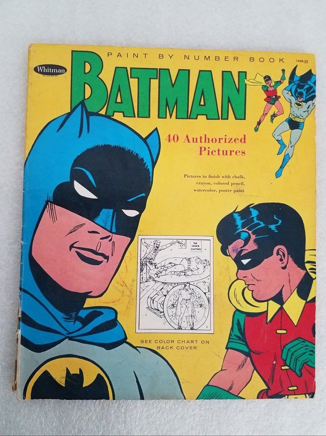 Vintage Paint by Numbers Book - BATMAN - 40 Authorized Pictures ...