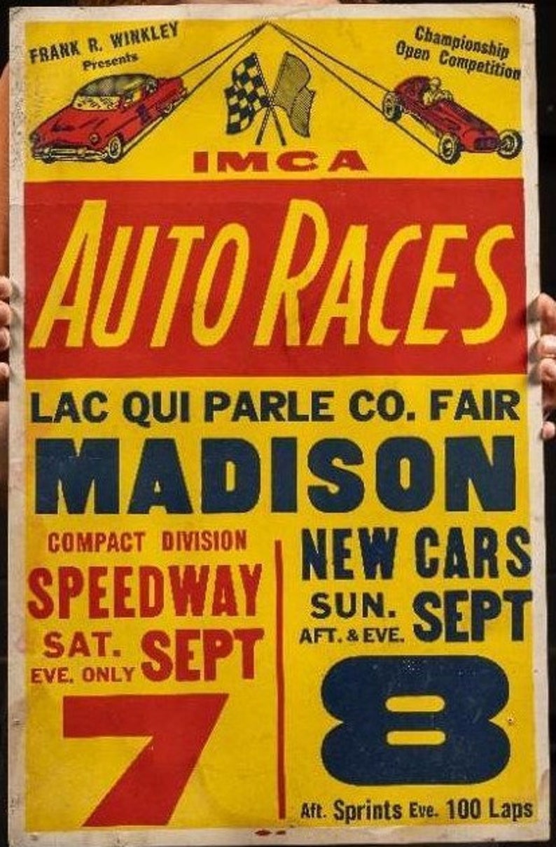 Vintage Racing Posters - Circa 1960's / 1970's - Great Color and Style ...
