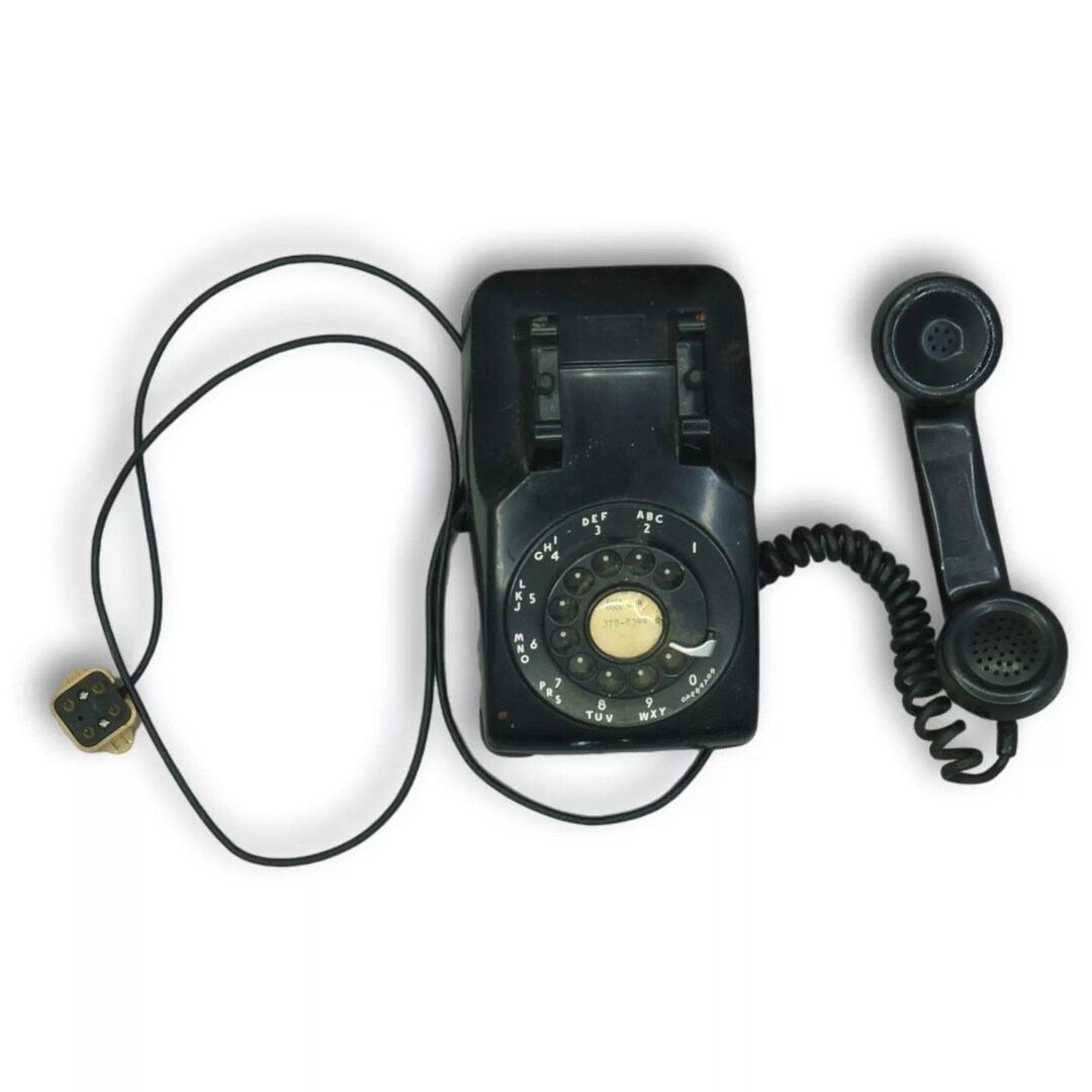 Vintage 1960 Rotary Dial Telephone Western Electric Corded Tabletop ...