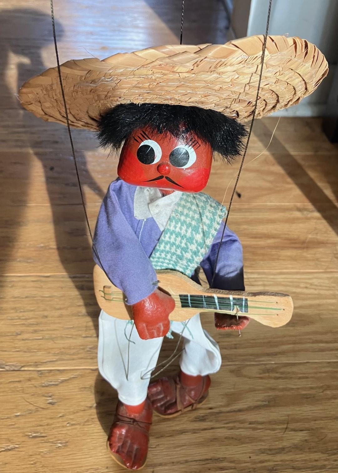 Vintage Puppet - Authentic Handmade / Painted Mariachi Marionette!! in ...
