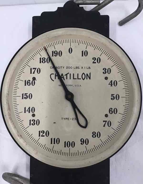 Vintage Collectible Scale Gorgeous CHATILLON Type-238 200lbs Hanging ...