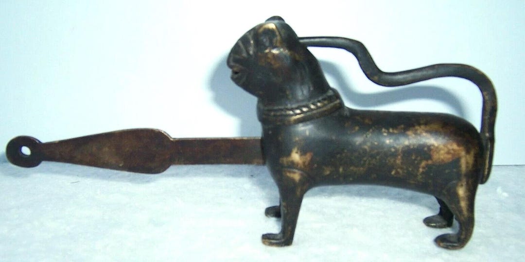Pair of GORGEOUS Antique Bronze Tiger Locks - Tibetan / Nepalese - WORK ...