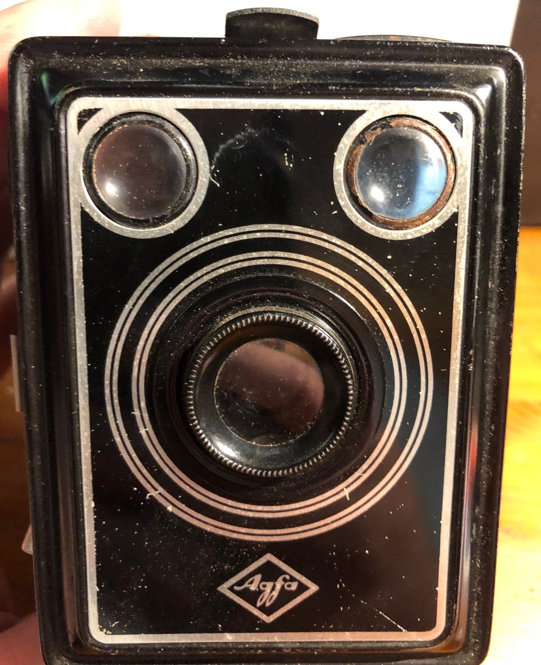 Vintage Cameras - AGFA Box Camera (SYNCHRO?) W/ Leather Case! in VG ...