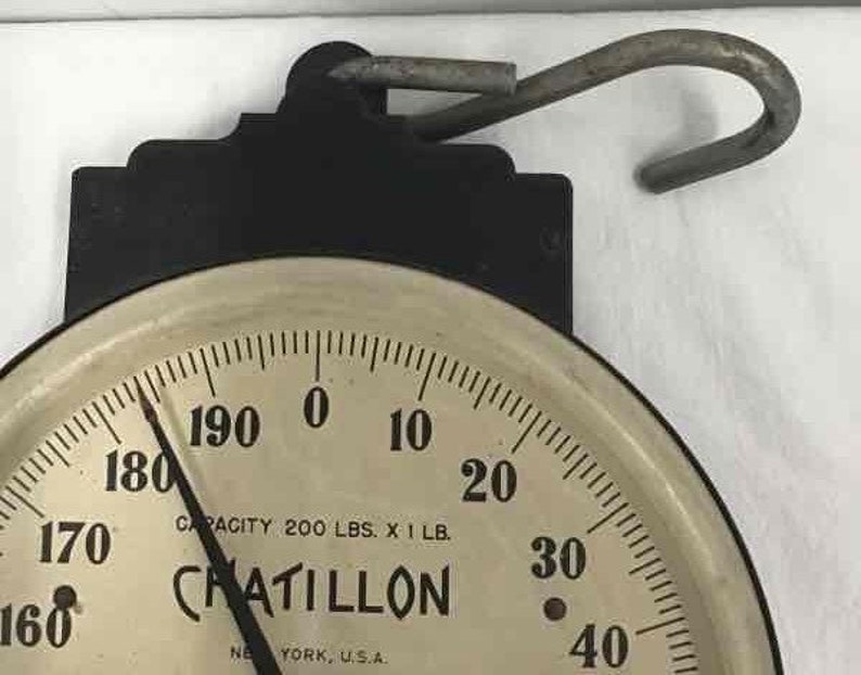 Vintage Collectible Scale Gorgeous CHATILLON Type-238 200lbs Hanging ...