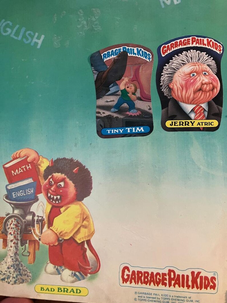 VINTAGE Garbage Pail Kids 1985 Sticker Album Retro 1st - Etsy