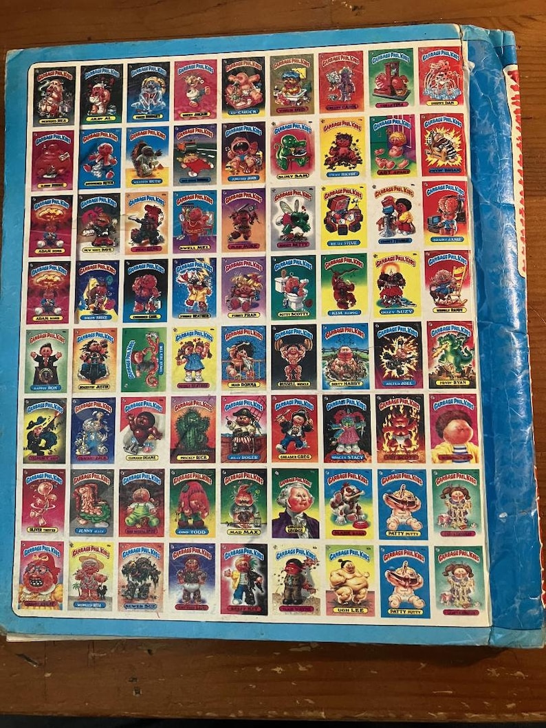 VINTAGE Garbage Pail Kids 1985 Sticker Album Retro 1st - Etsy