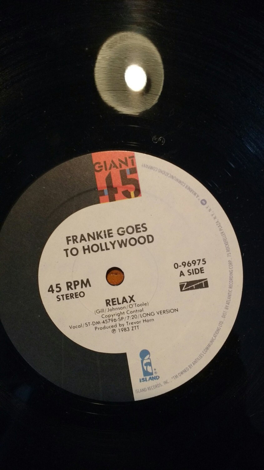 Buy Frankie Goes to Hollwood: 'RELAX' Single Giant 45RPM Vinyl Island ...