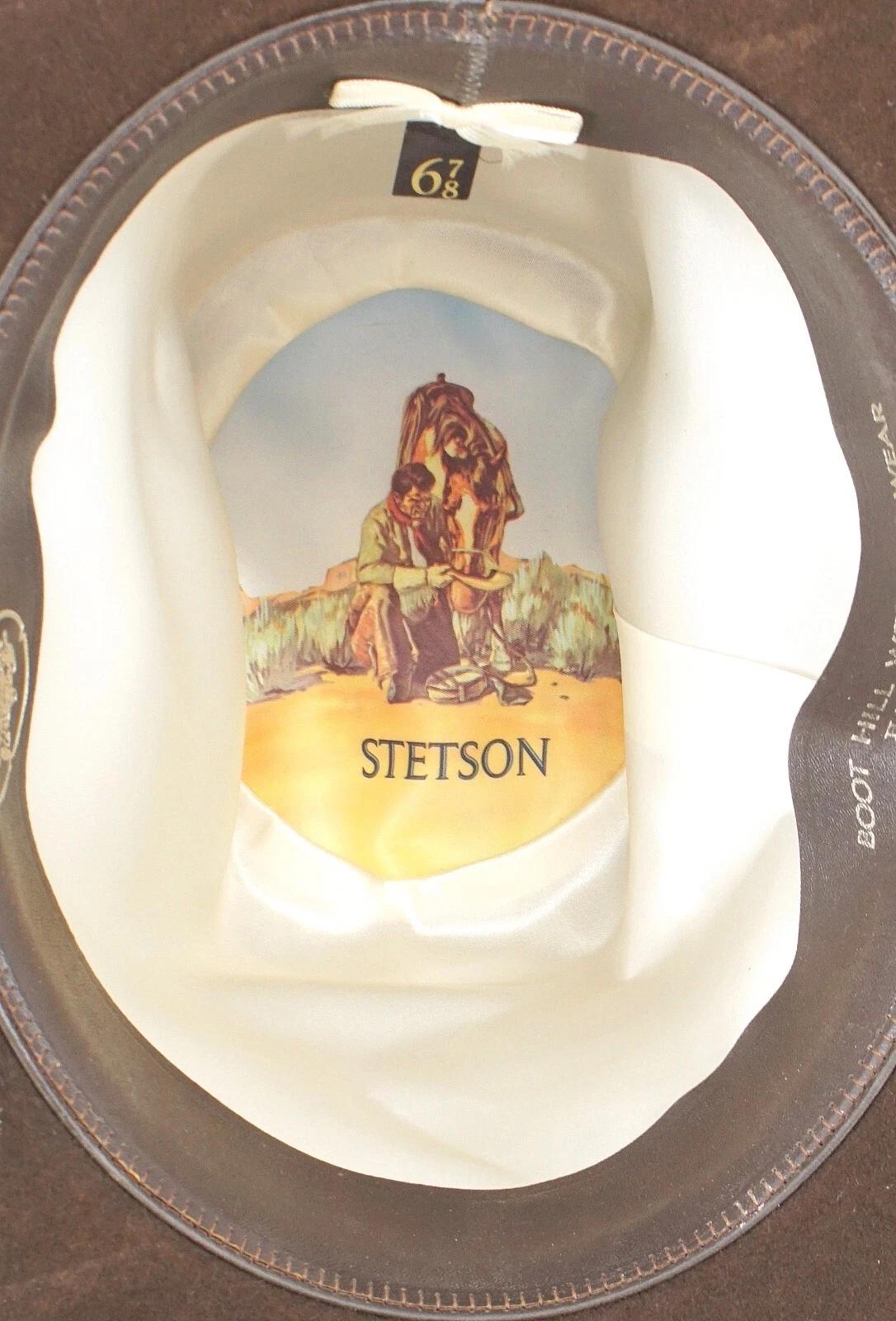 Vintage John B Stetson Boot Hill Western Wear Tall Crown Felt Cowboy ...