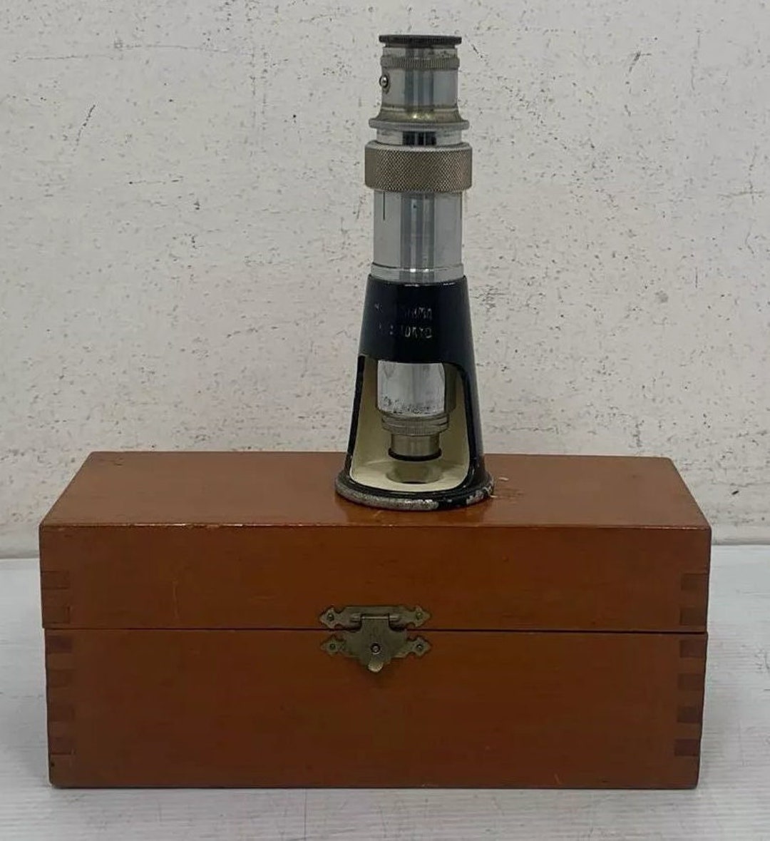 Vintage Lab Equipment - Matsushima Ginza Tokyo Microscope in Wooden Storage Box - Etsy
