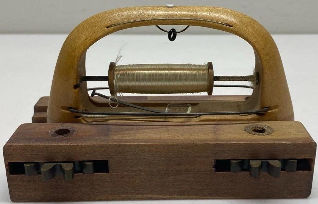 Vintage Riehl & Son Geared Weaving Loom Shuttle Bobbin With Thread - Etsy