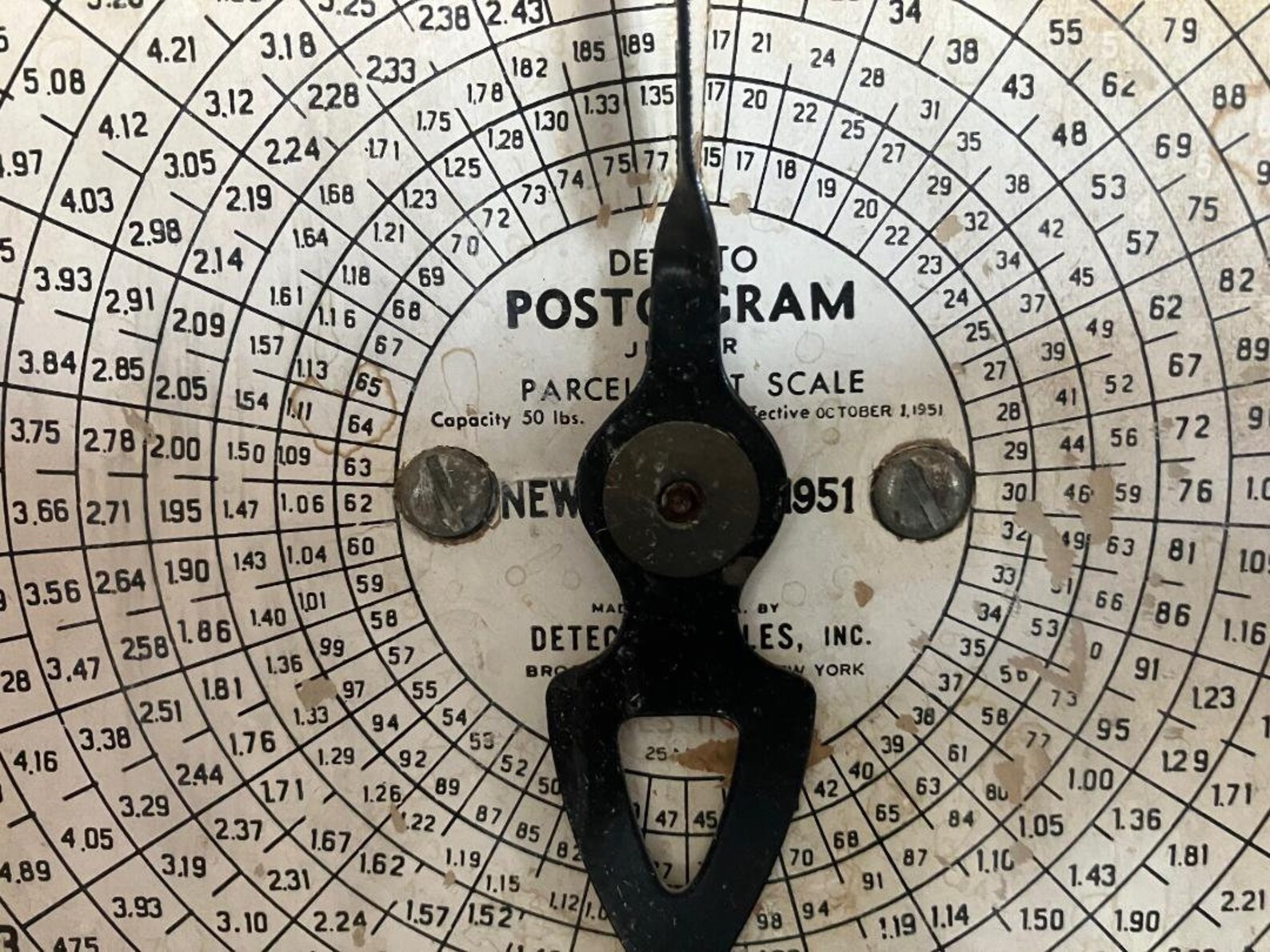 Antique Scales - 1930's Detecto Posto-gram Junior Parcel Scale - in ...