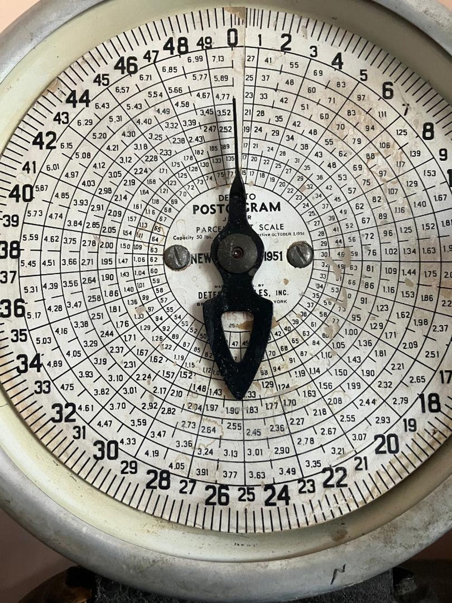 Antique Scales - 1930's Detecto Posto-gram Junior Parcel Scale - in ...